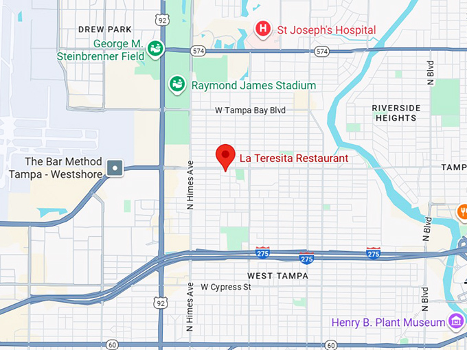 16. la teresita restaurant map