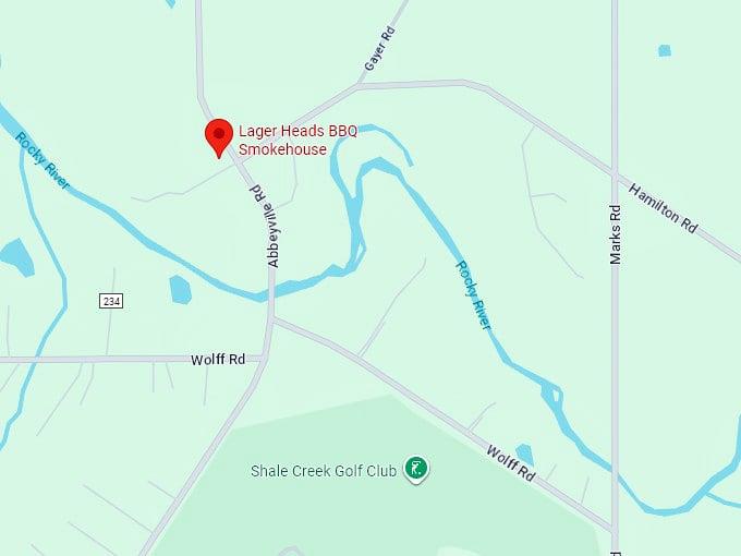 16. lager heads bbq smokehouse map