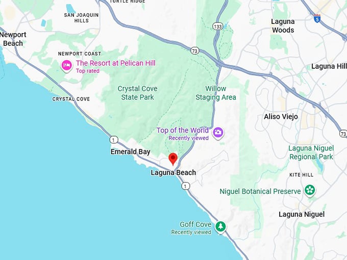 16. laguna beach map