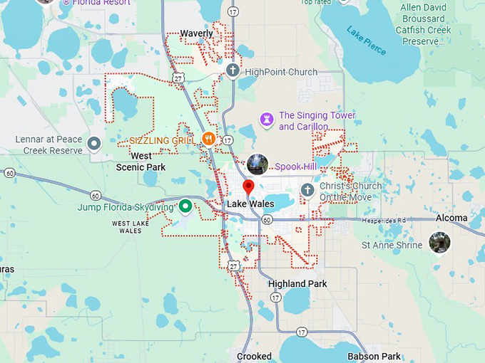 16. lake wales map