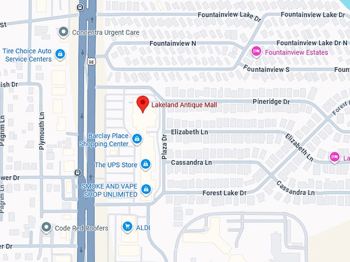 16. lakeland antique mall map