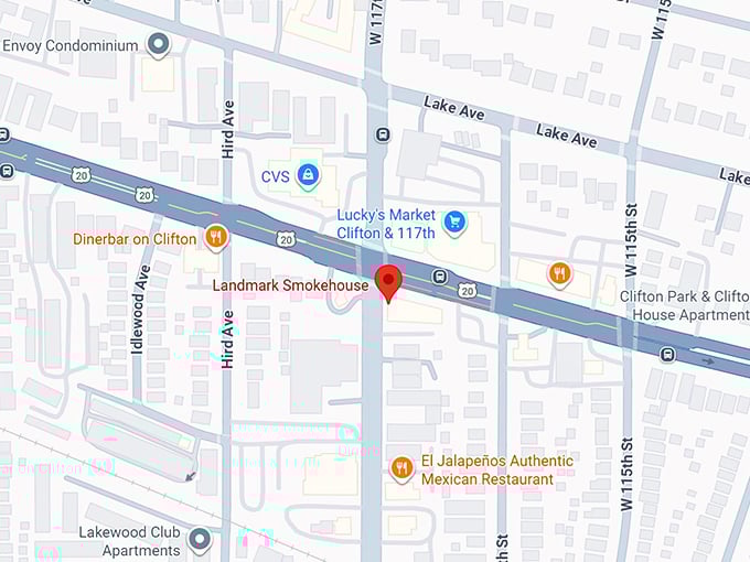 landmark smokehouse map