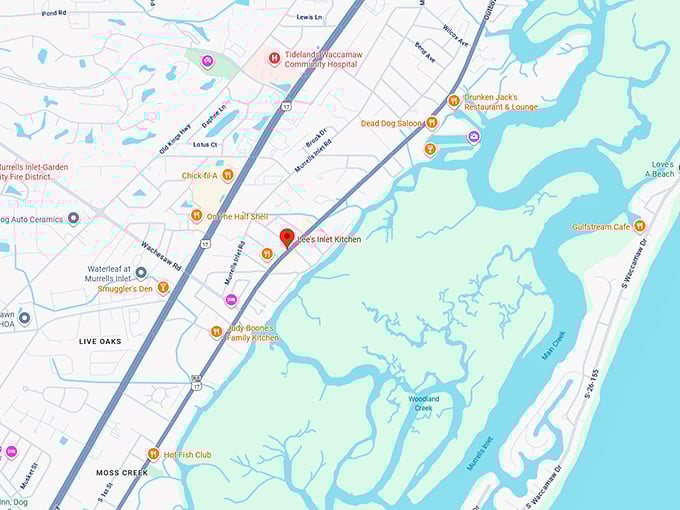 16. lee's inlet kitchen map