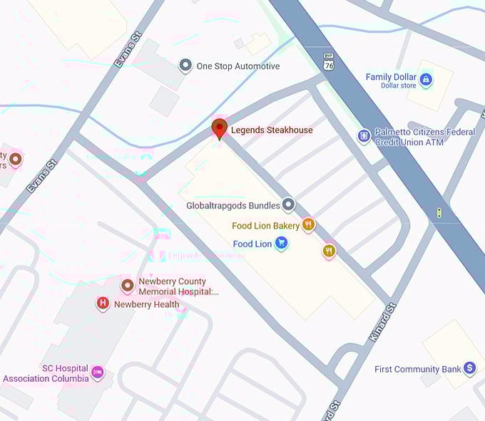 16. legends steakhouse map