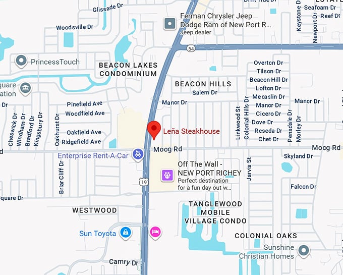16. leña steakhouse map