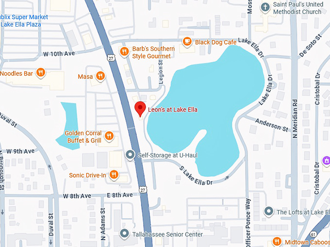 16. leon's at lake ella map
