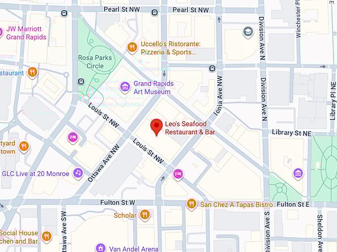 16. leo's seafood restaurant & bar map