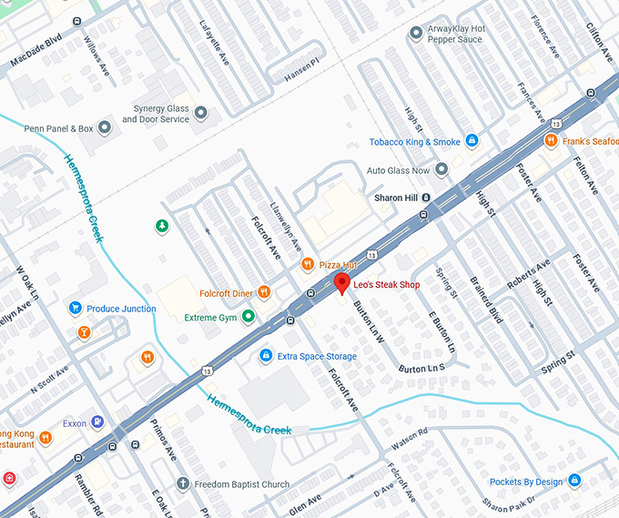 16. leo’s steak shop map