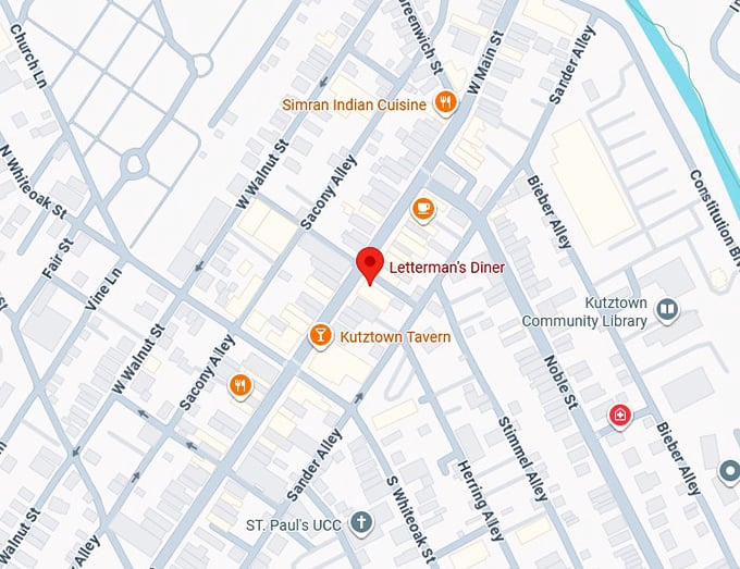 16. letterman’s diner map