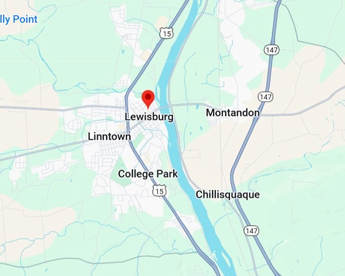 16. lewisburg map