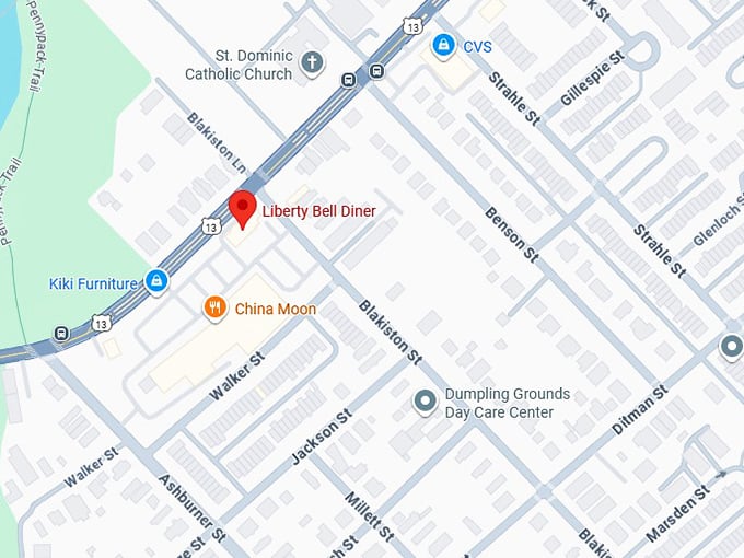 16. liberty bell diner map