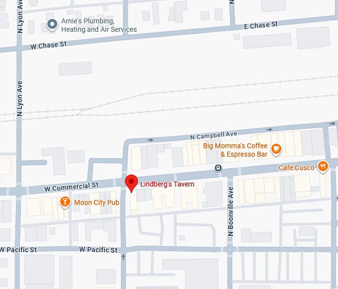16. lindberg's tavern map