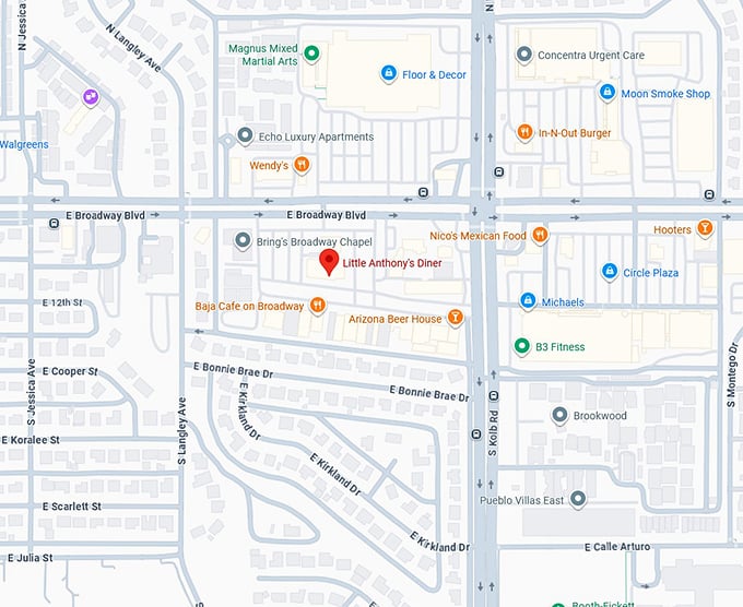 16. little anthony’s diner map