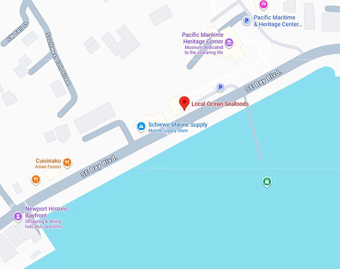 16. local ocean seafoods map