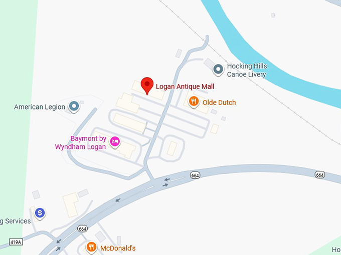 16. logan antique mall map