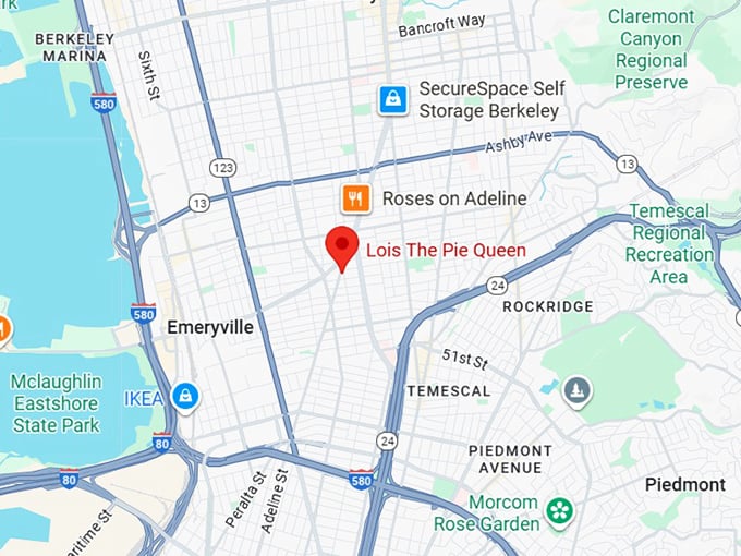 16. lois the pie queen map
