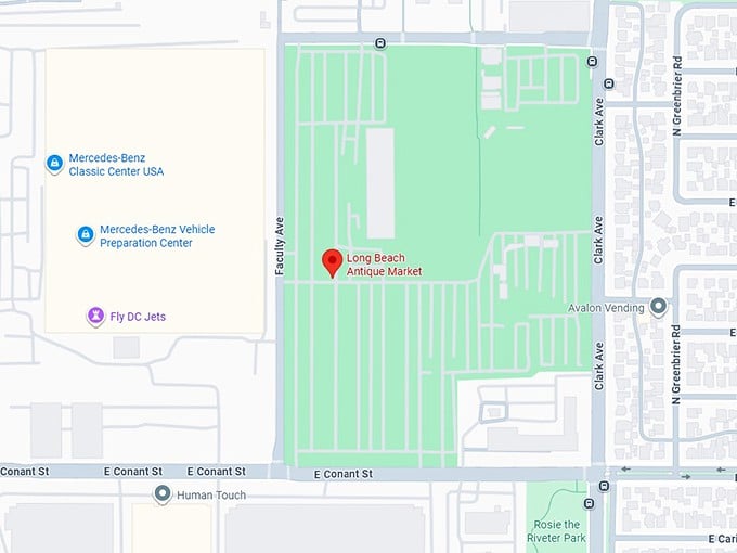 16. long beach antique market map