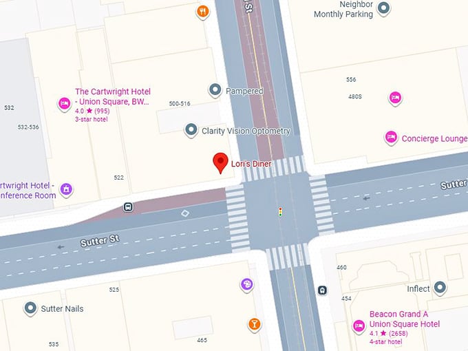 lori’s diner map
