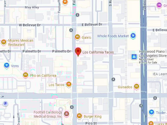 16. los california tacos map