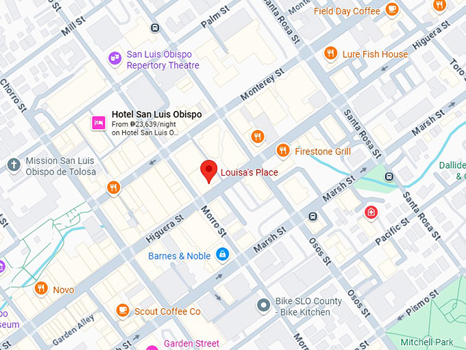 16. louisa’s place map