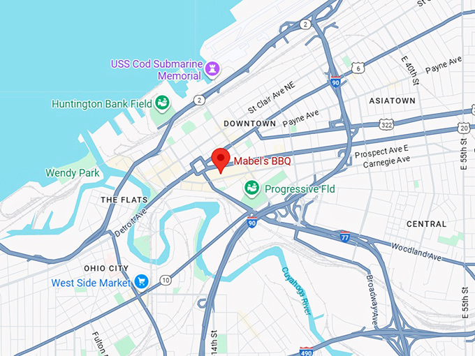 16. mabel’s bbq map