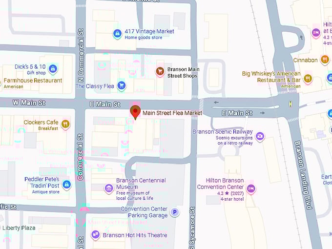 16. main street flea market map