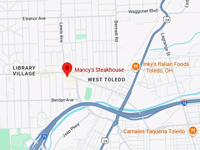 16. mancy’s steakhouse map