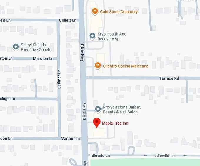 16. maple tree inn map