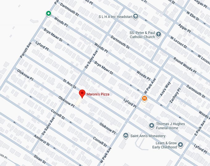 16. maroni’s pizza map