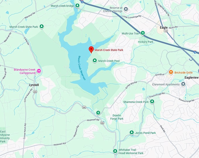 16. marsh creek state park map