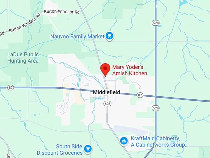 16. mary yoder's amish kitchen map