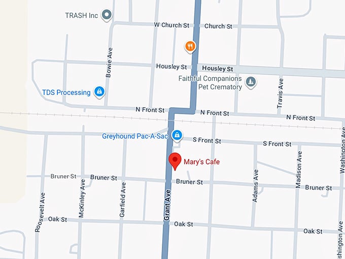 16. mary’s cafe map