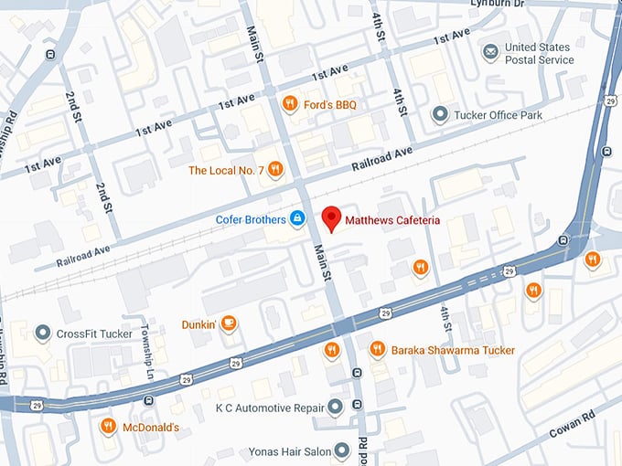 16. matthews cafeteria map