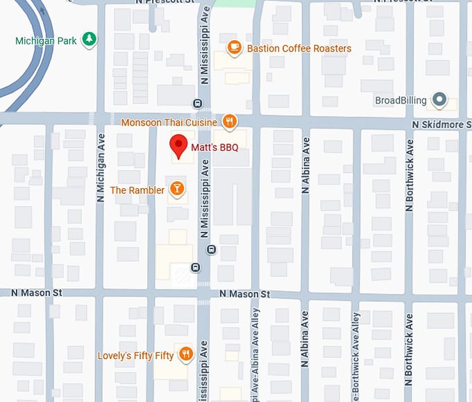 16. matt's bbq map