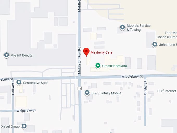 16. mayberry cafe map