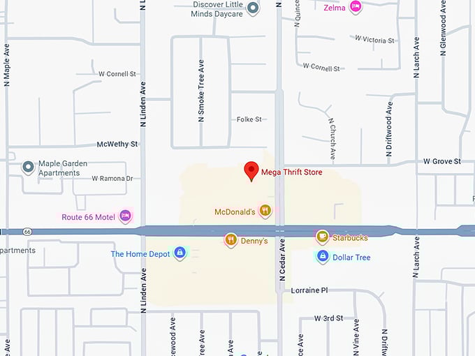 16. mega thrift store map