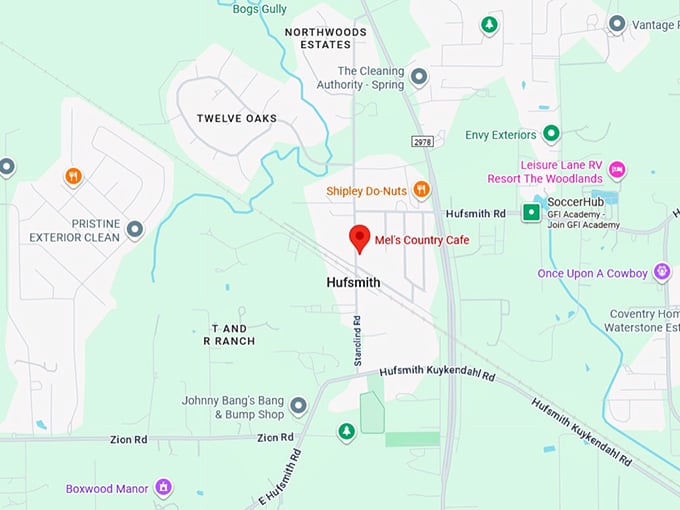 16. mel's country cafe map