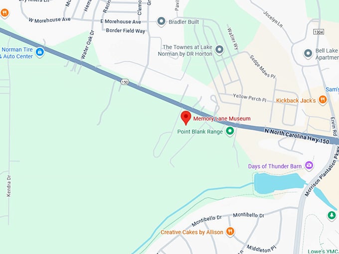 16. memory lane museum map