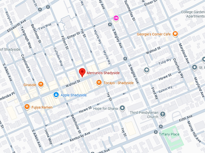 16. mercurio’s shadyside map