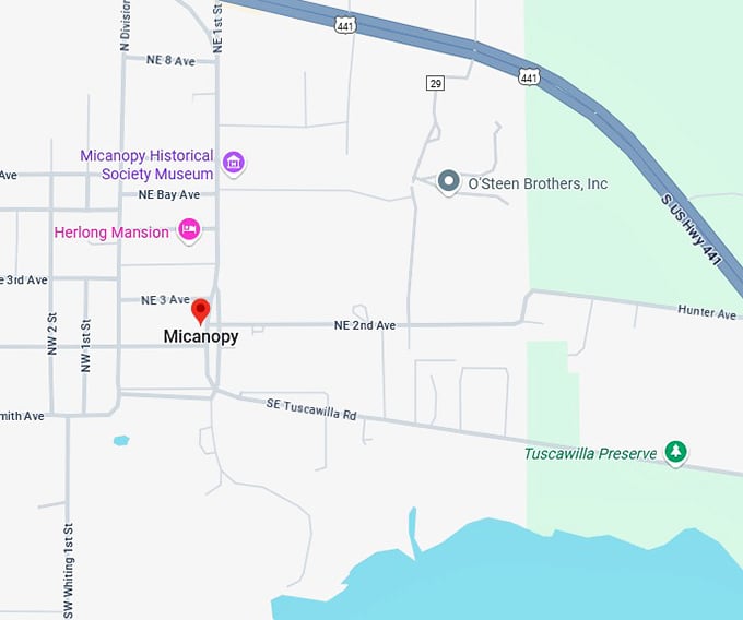 16. micanopy map
