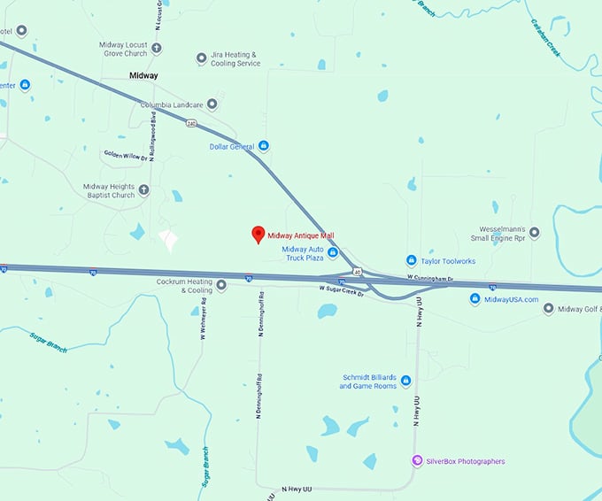 16. midway antique mall map