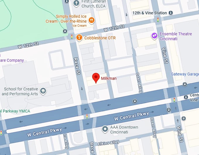 16. milkman cincinnati map