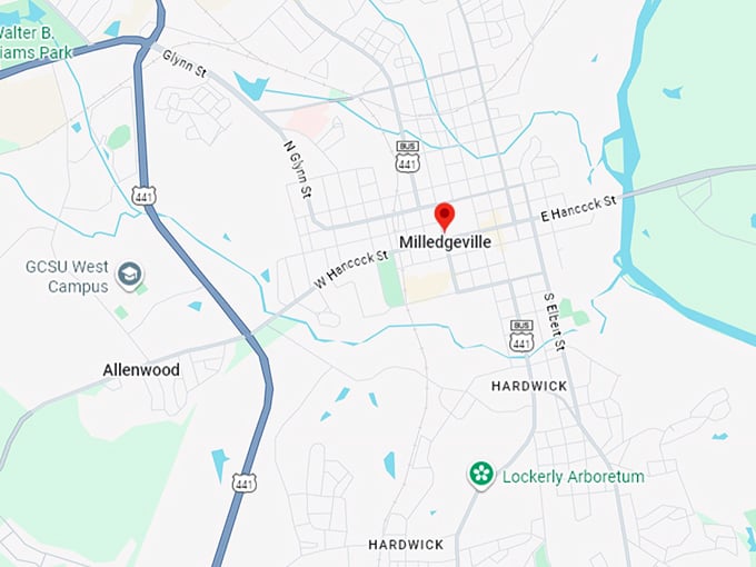 16. milledgeville map