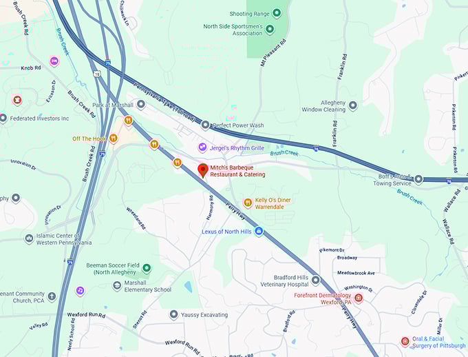 16. mitch's barbeque restaurant & catering map