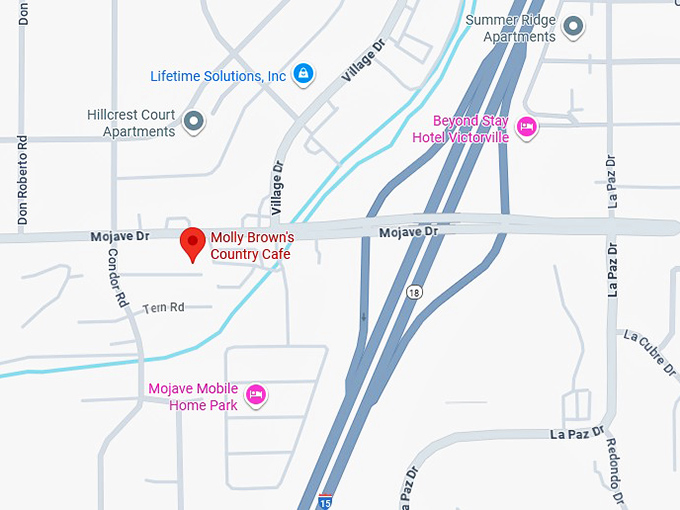 16. molly brown's country cafe map
