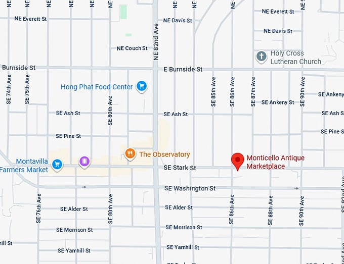 16. monticello antique marketplace map