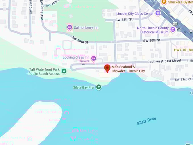 16. mo's seafood & chowder lincoln city map