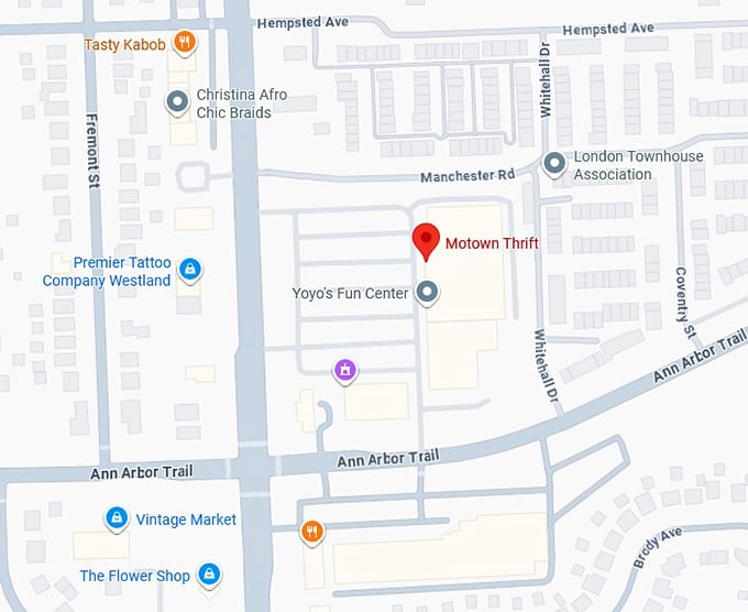 16. motown thrift map