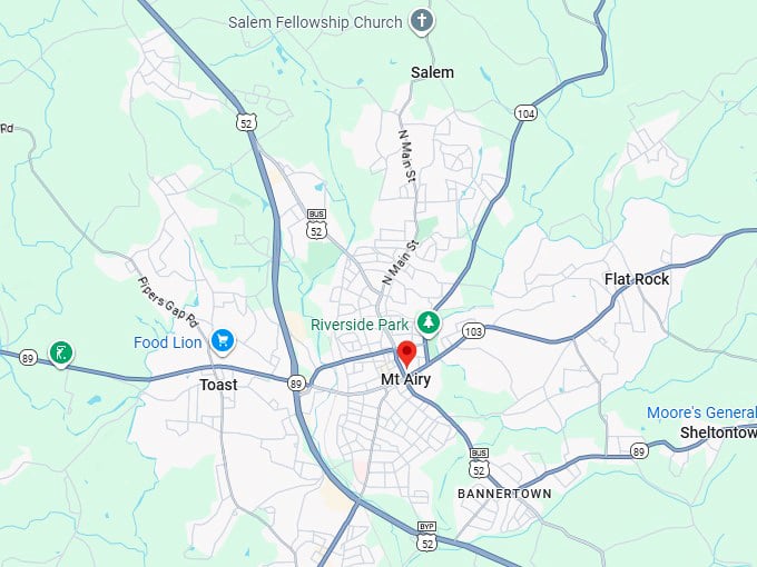 16. mount airy map