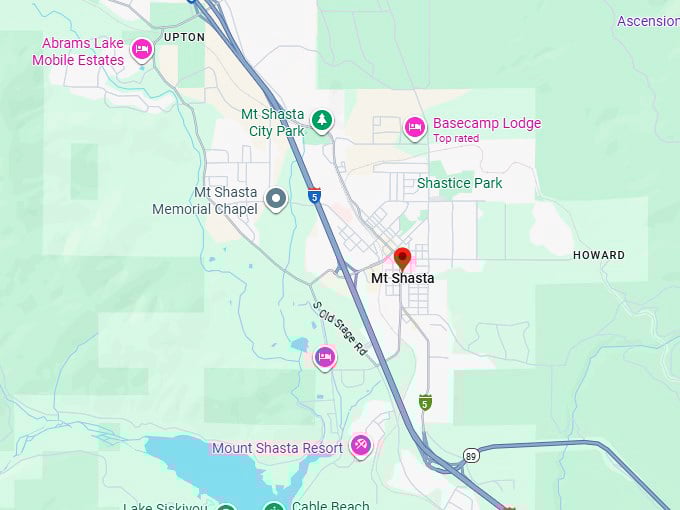 16. mount shasta map